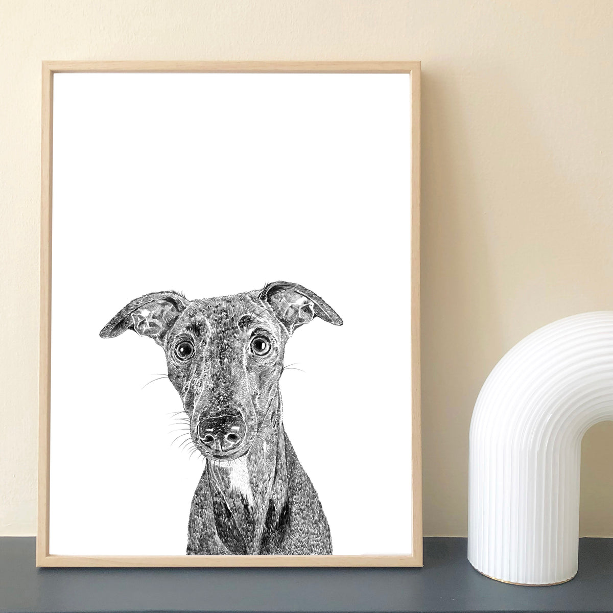 Whippet Dog Print – ROS SHIERS